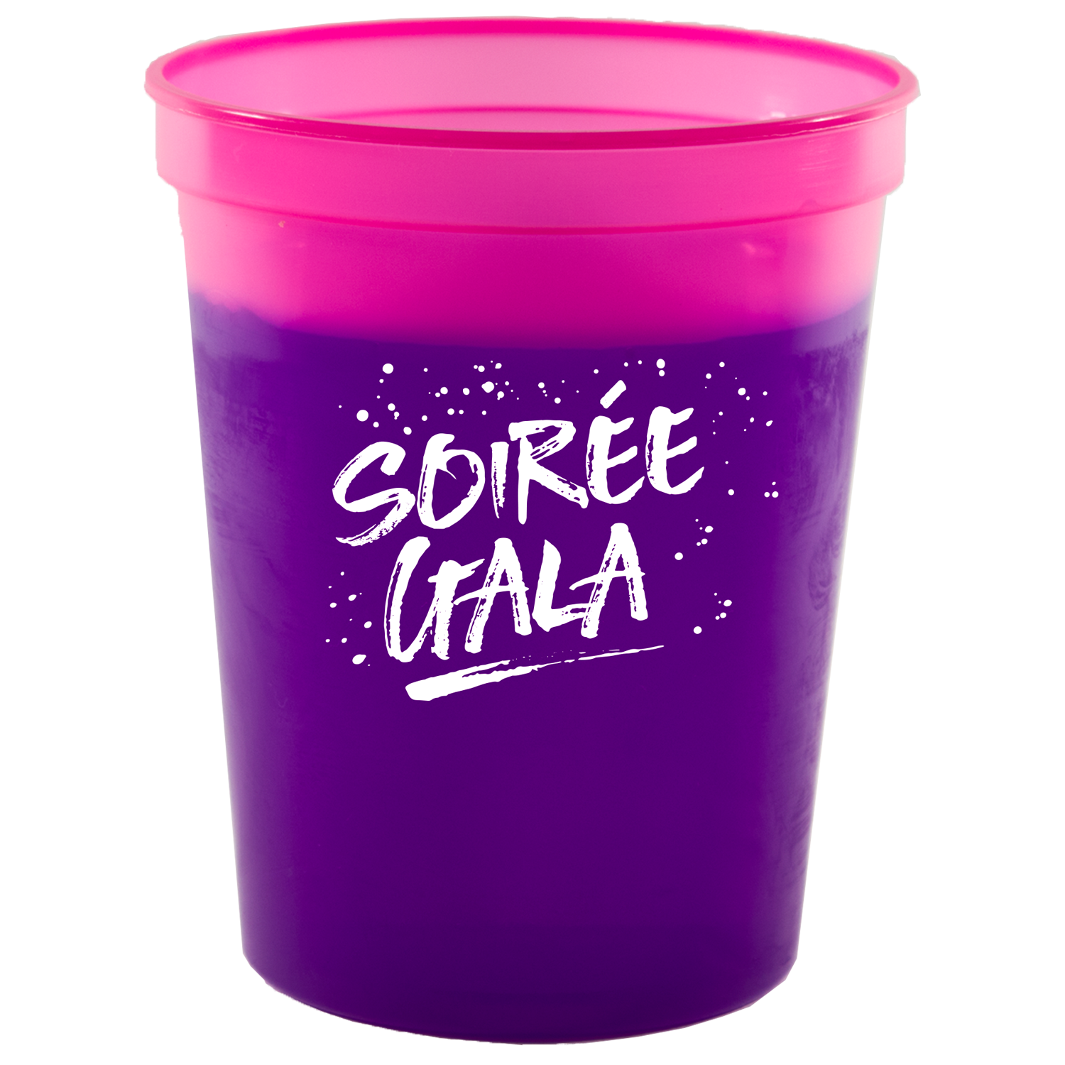 #MC16 COLOR TO COLOR 16 oz. Translucent Color to Color Mood Stadium Cups